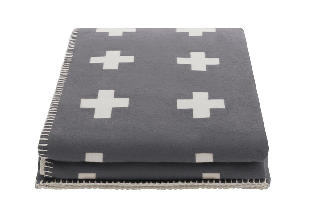 Mini Cross Blanket Grey – Iris & Stout